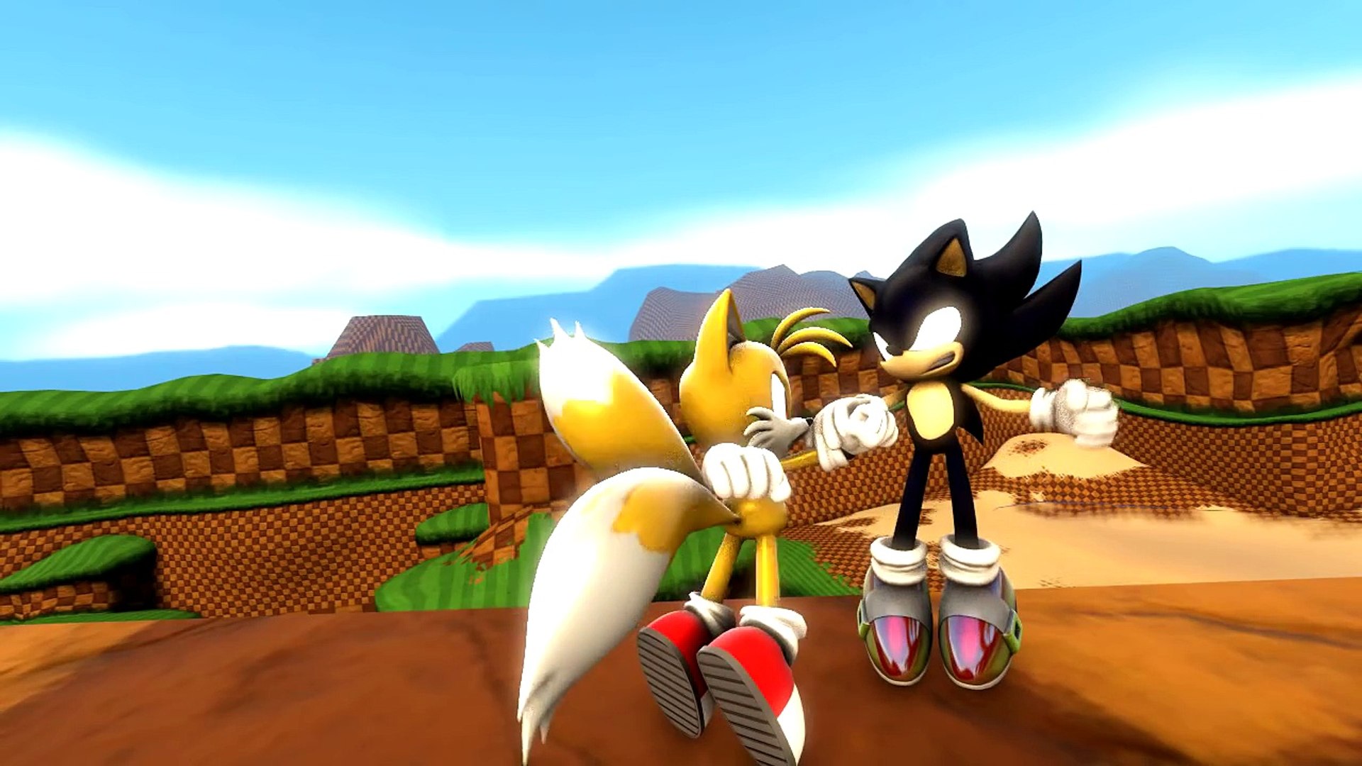 Dark Sonic Vs Sonic