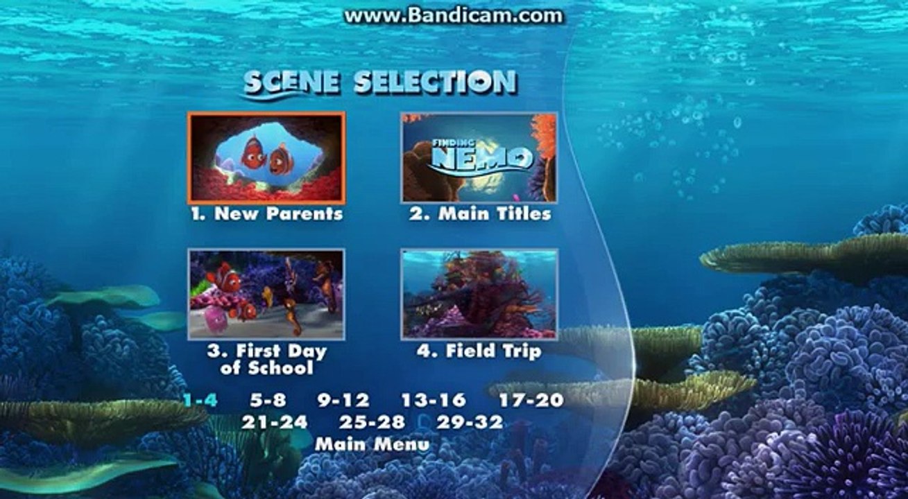 Finding Nemo Dvd Menu Walkthrough