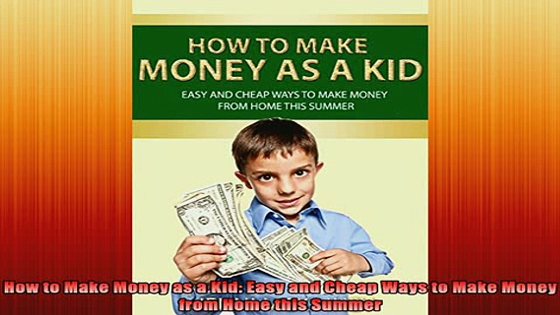 How To Make Money From Home As A Kid Howto Techno