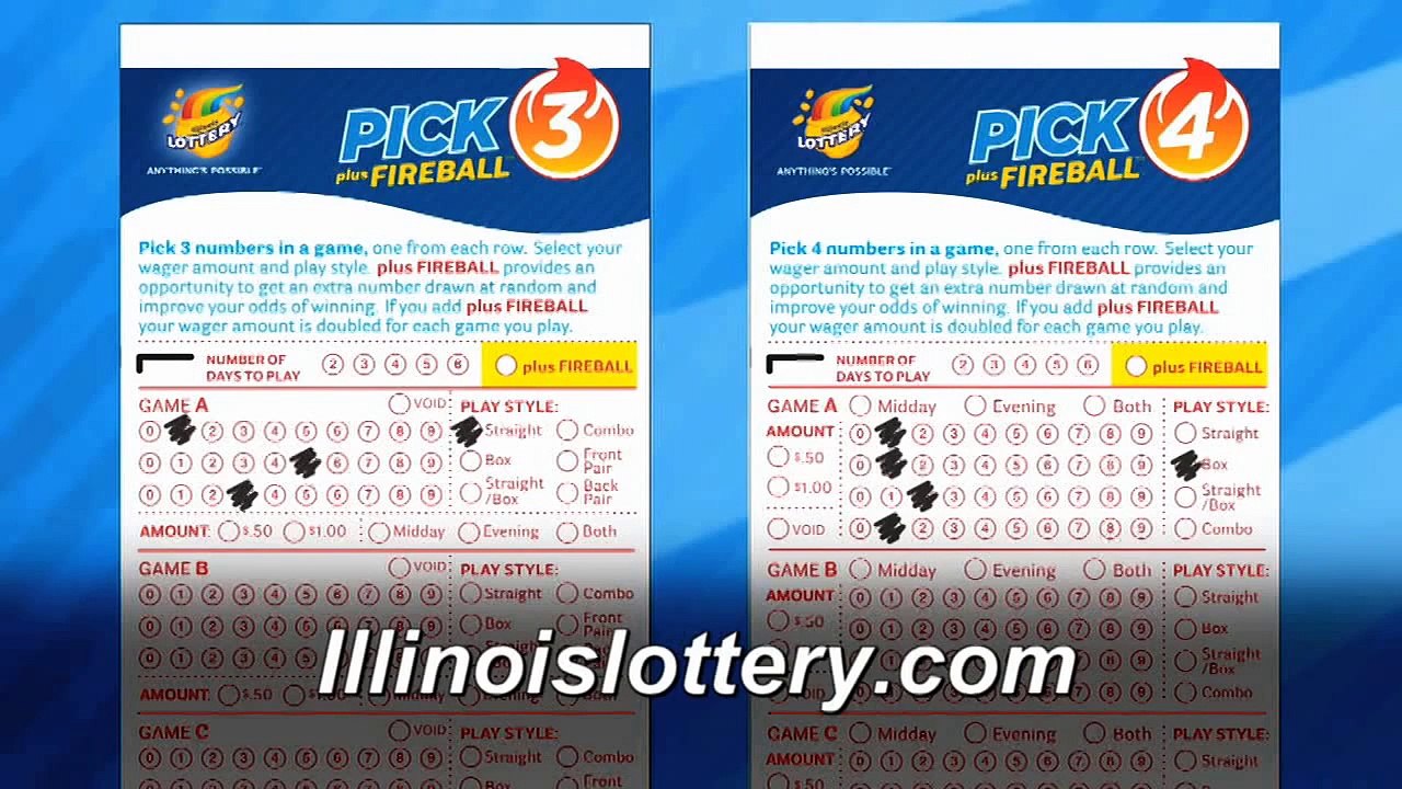 Illinois Lottery Pick 3 and Pick 4 plus Fireball: How to Play - video ...
