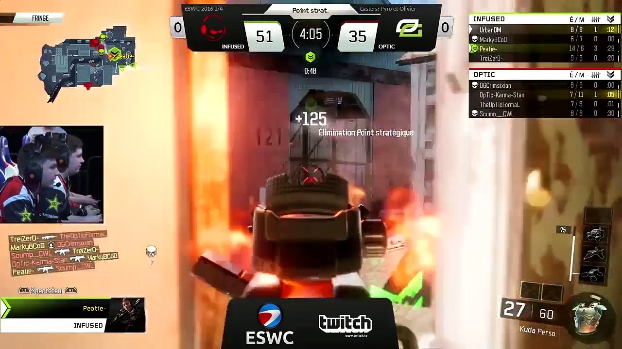 ESWC 2016 COD - 1/4 Finals OpTic Gaming vs Team Infused (FR) - Vidéo ...