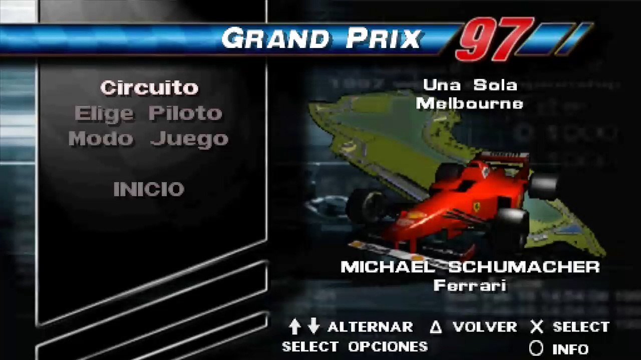 Formula 1 97 - PS1/PSX - Gameplay (Spanish-Español) - Vídeo Dailymotion