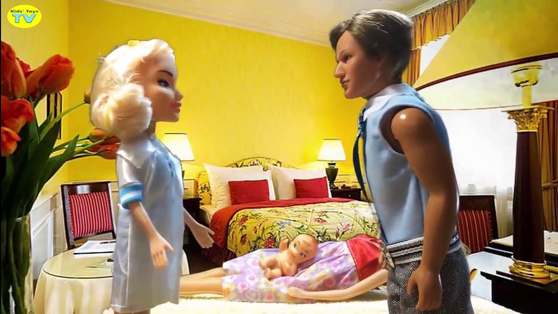 Pregnant Barbie Doll Giving Birth