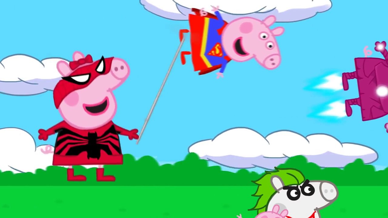 Peppa Pig - Super Heroes vs Joker Story - Kids Animation Fantasy ...