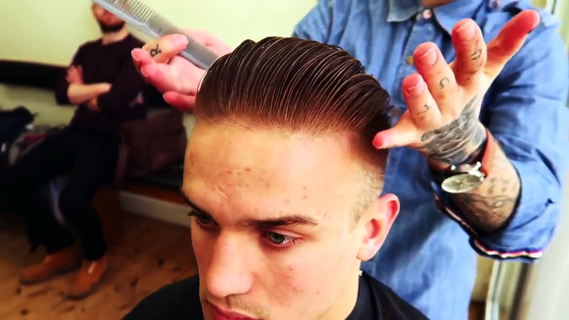 Slicked Back Undercut David Beckham