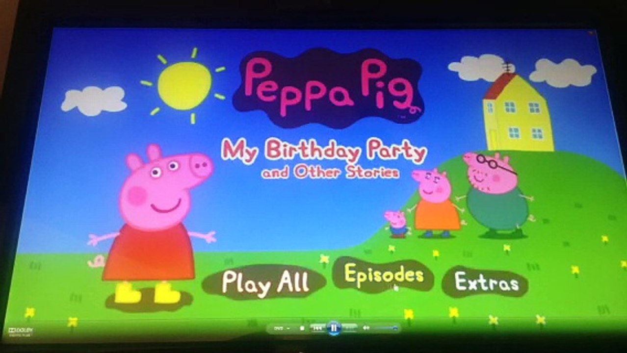Peppa Pig My Birthday Party And Other Stories DVD Menu Walkthrough ...