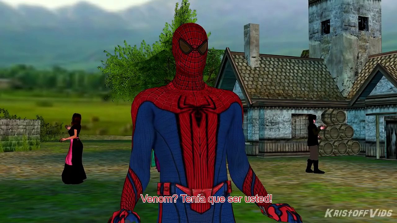 Spiderman Fights Venom & Joker & Kiss Elsa's Cinderella ! Frozen ...