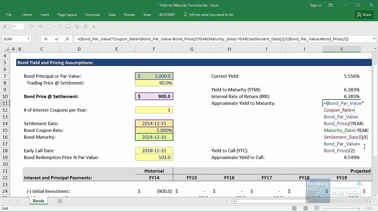Yield to Maturity Formula - Approximation - video Dailymotion