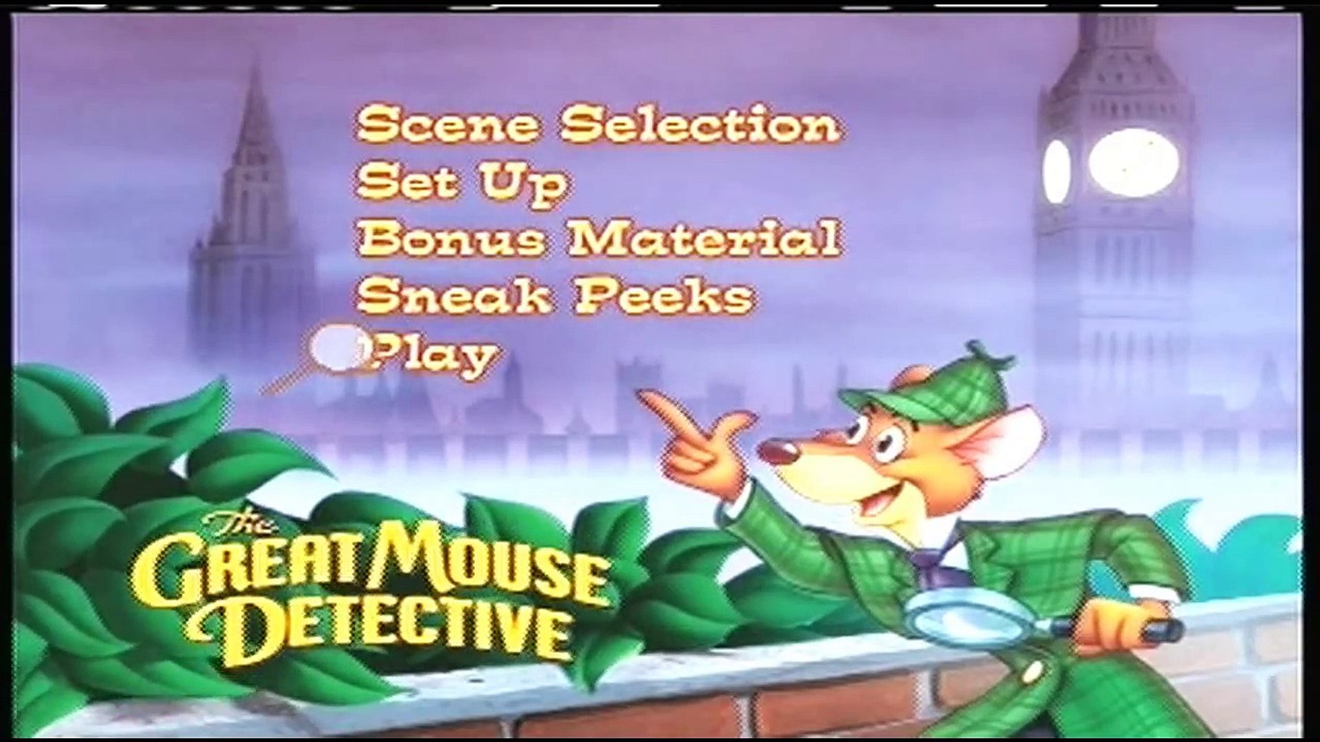 The Great Mouse Detective Dvd