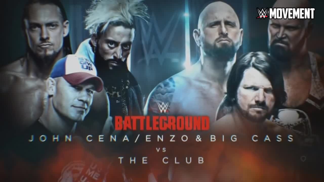 Wwe Battlegraund 2016 John Cena Enzo And Big Cass Vs The Club Video