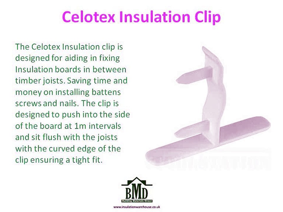 Celotex insulation fixing clips - video Dailymotion