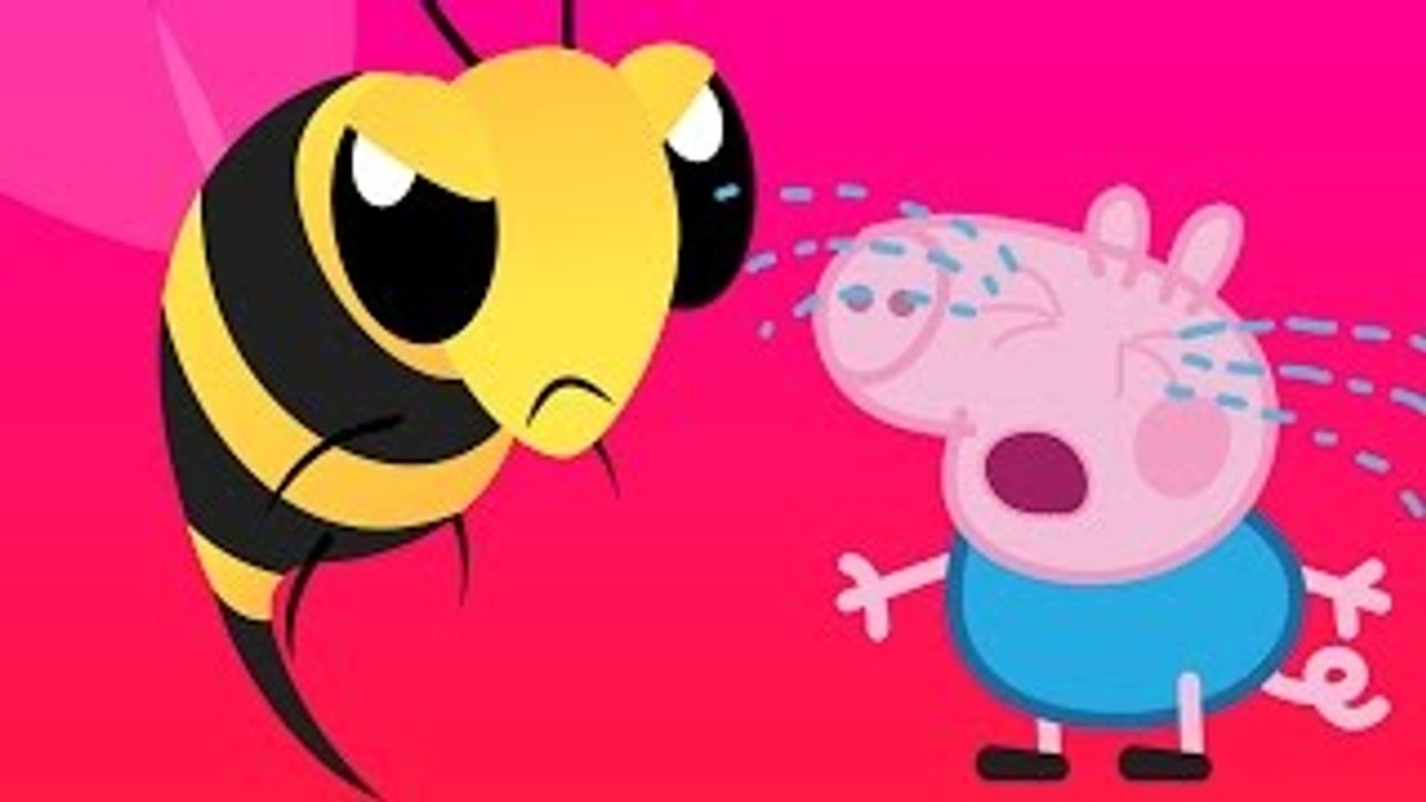 #Peppa #Pig Attacked by Bee #Masha Cry in #Dentist - Family Song Masha ...