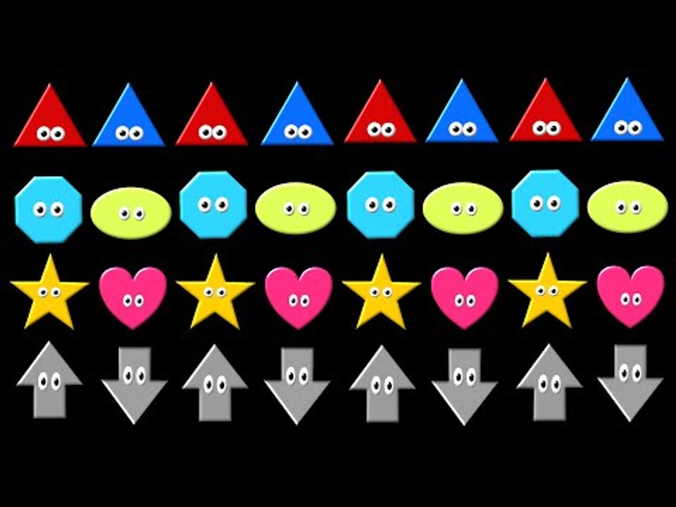 Patterns 1 - ABAB Pattern with Shapes & Colors - The Kids' Picture Show ...