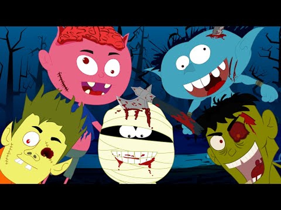 Five little zombies | Scary Nursery Rhymes For Kids | Children's Song ...