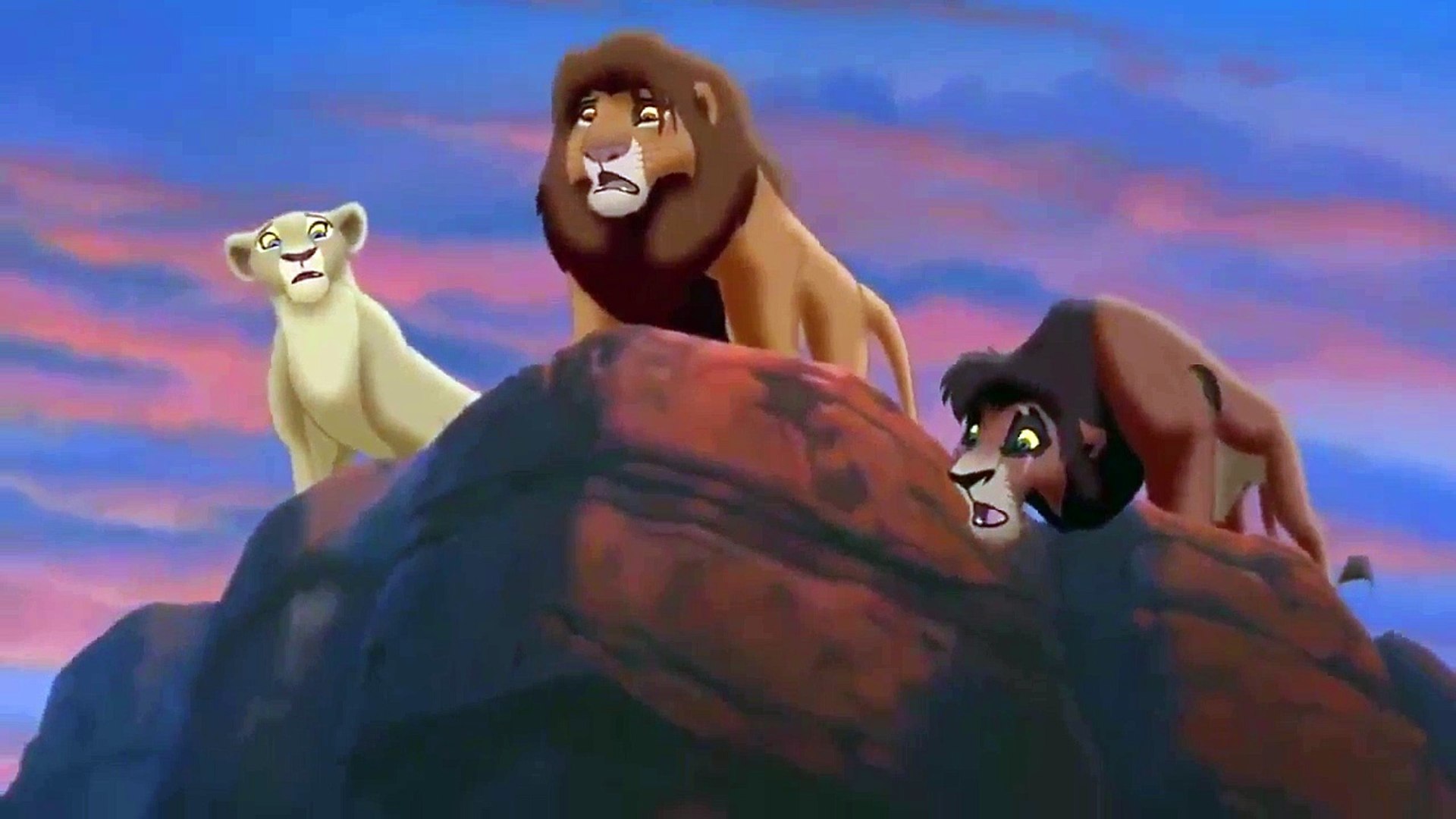 Le Combat De Simba Et La Cicatrice Du Roi Lion Scar Portrait Du