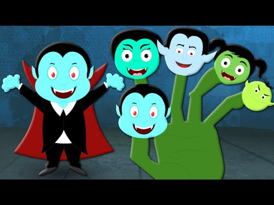 Vampire Finger Family | Scary Nursery Rhymes For Kids | Halloween Song ...