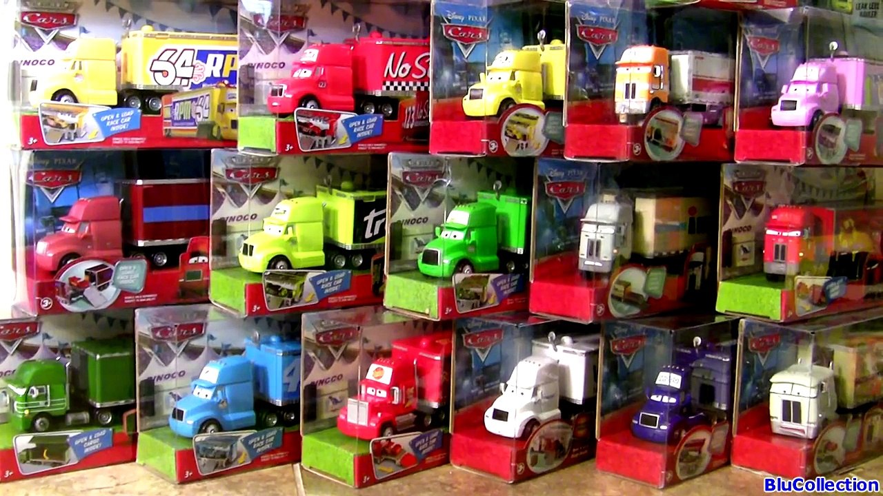 20 Cars Trucks Haulers Complete Collection Mack, King, Wally, Dinoco ...