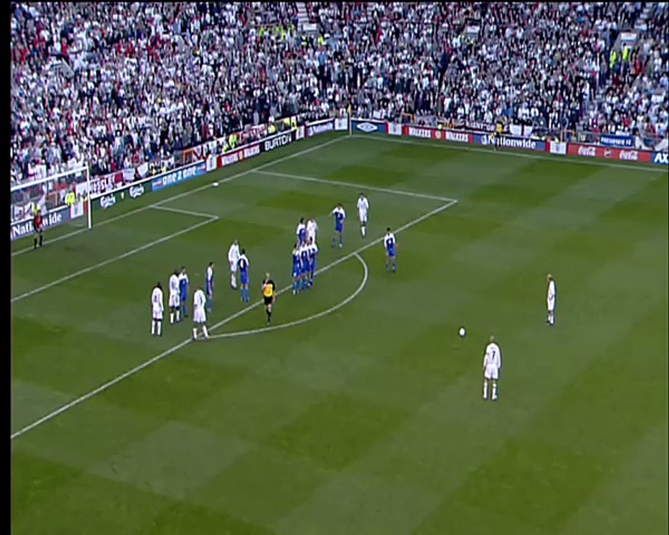 David Beckham England Free Kick