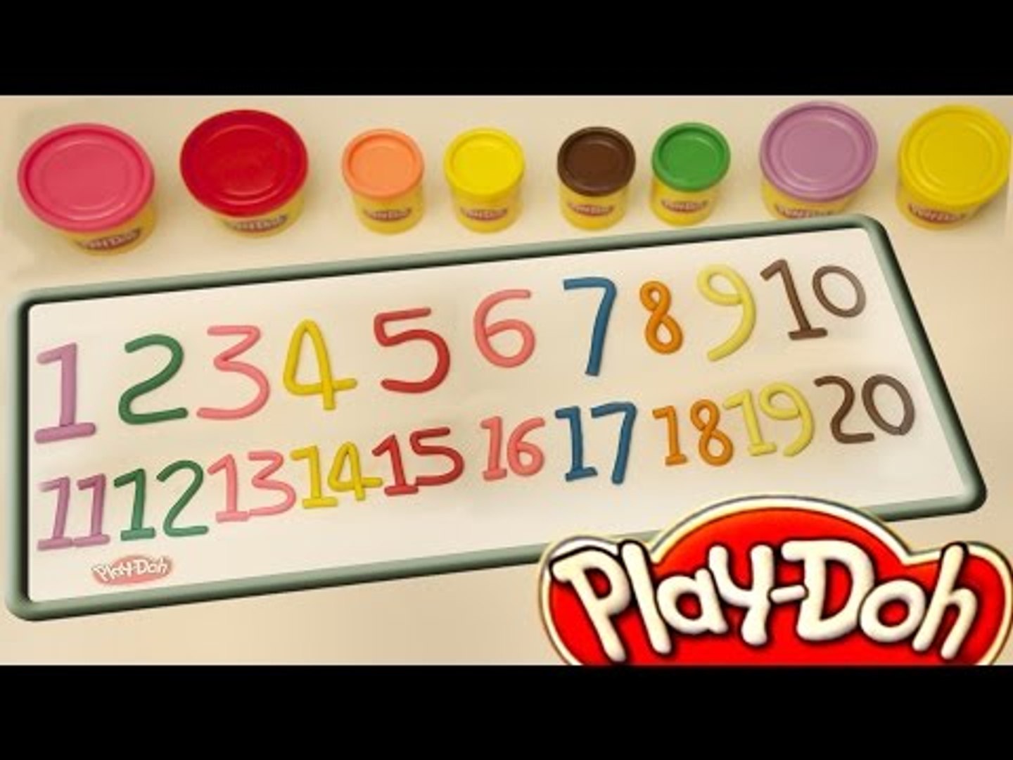 Learn Play Doh Numbers 1 To 10 Number Song Kids