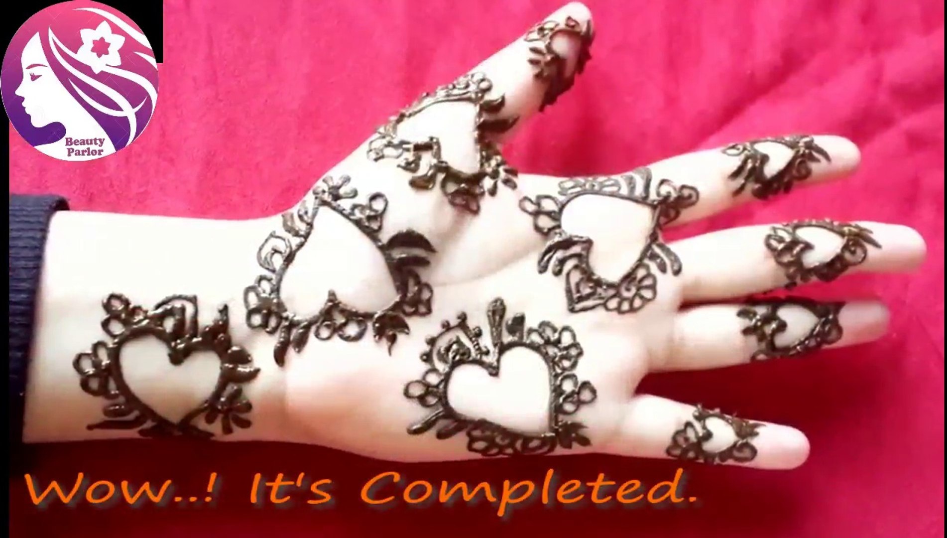 Simple Heart Henna Designs