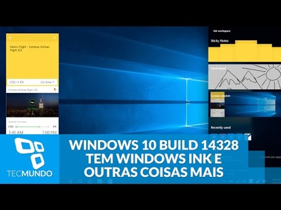 Windows 10 Build 14328 tem Windows Ink, Menu Iniciar atualizado e mais ...