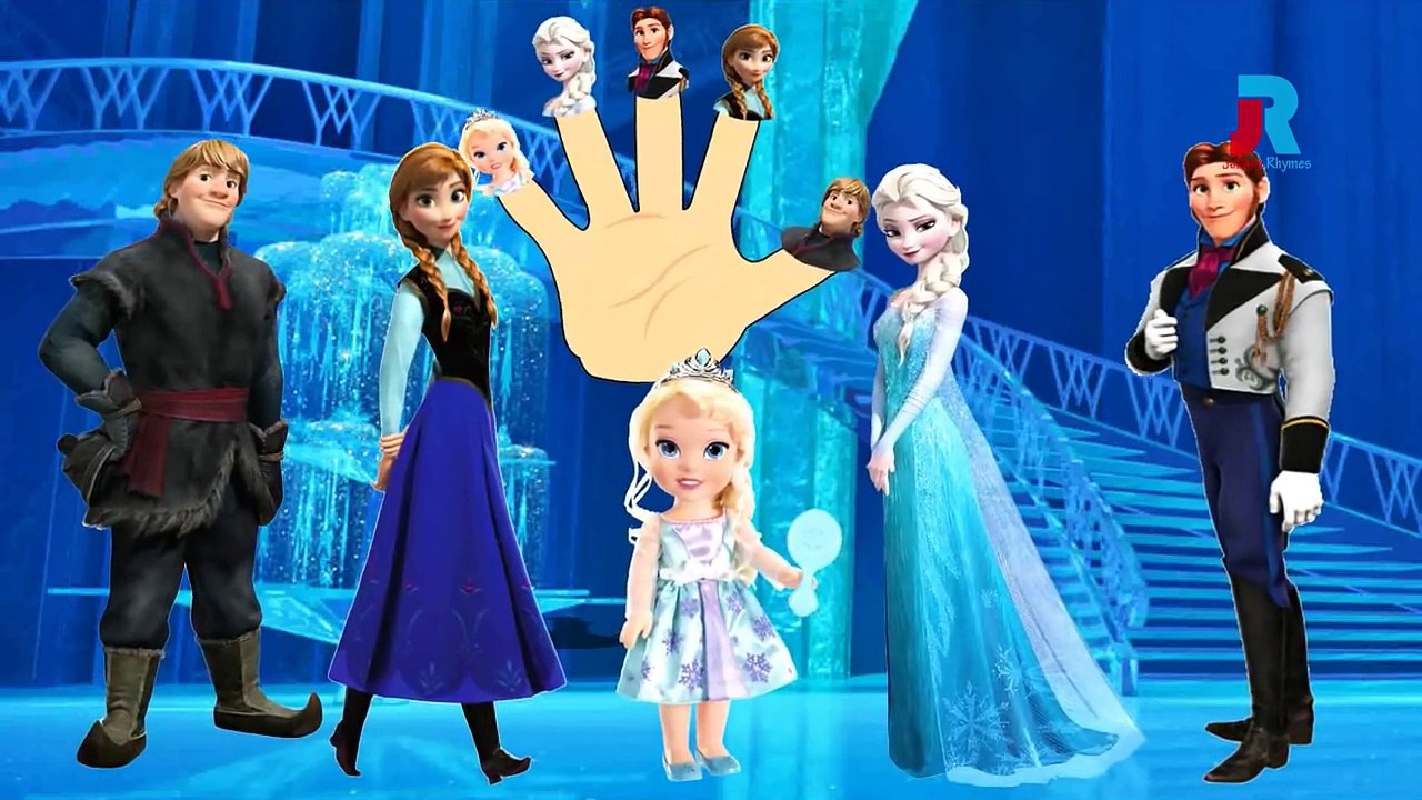 Frozen - Finger Family Nursery Rhyme Cartoon Animation - Childrens Song ...