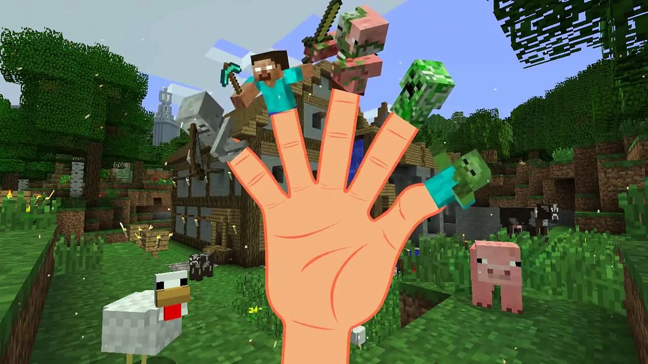Finger Family | Minecraft - Nursery Rhyme Song for Childrens Babies and ...
