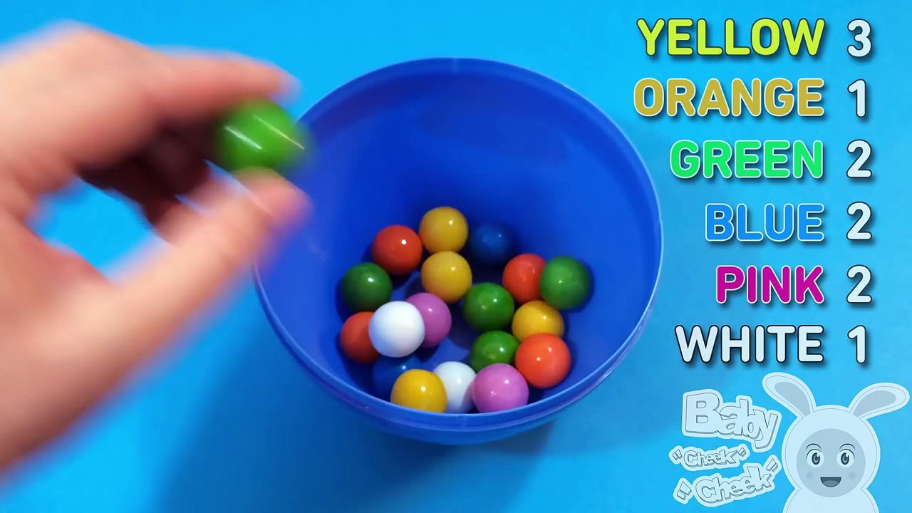 Learn Colours and to Count with Bubble Gum! Funny Gumballs Contest ...