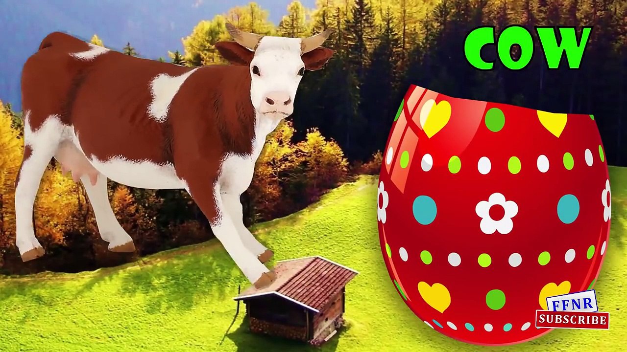 Easter Eggs Farm Animals Names - Kinder Surprise Eggs Domestic Animals ...