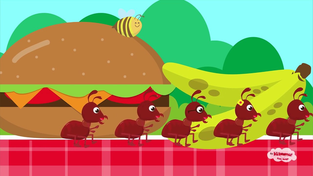 Five Hungry Ants Song for Kids | Picnic Songs for Children – Видео ...