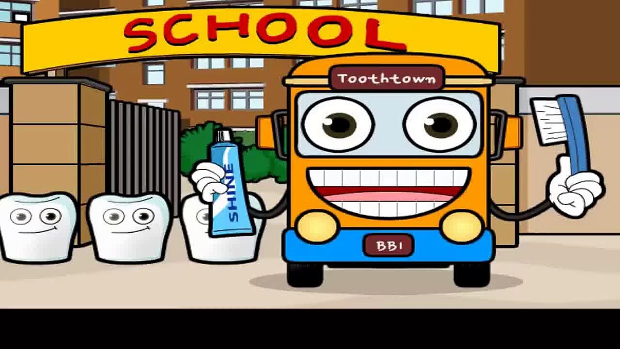 Kids Songs : The Brush Bus Song | Kids songs english with lyrics ...