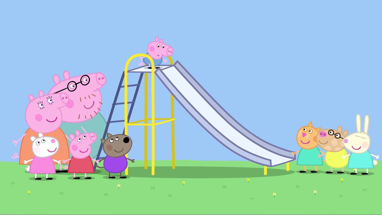 Peppa Pig - Daddy Pig Gets Stuck On The Slide (clip) - video Dailymotion