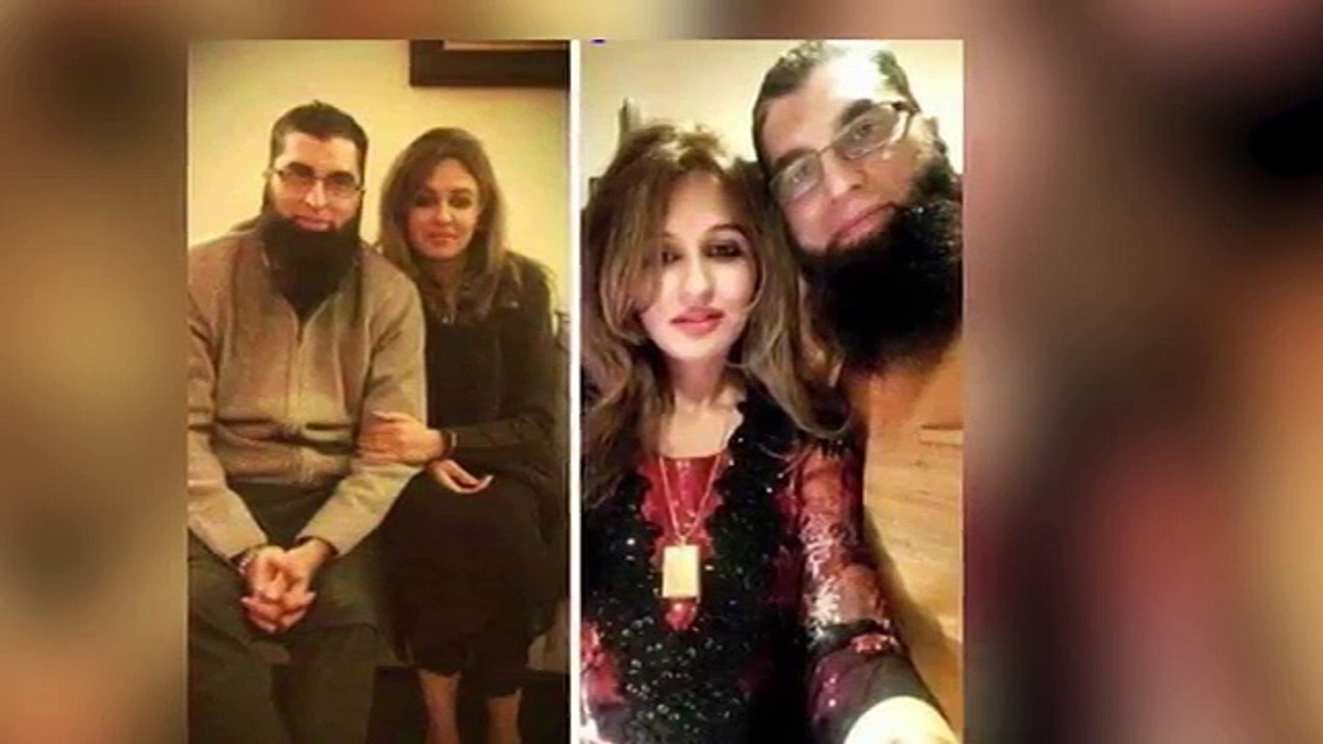 Junaid Jamshed With His Son