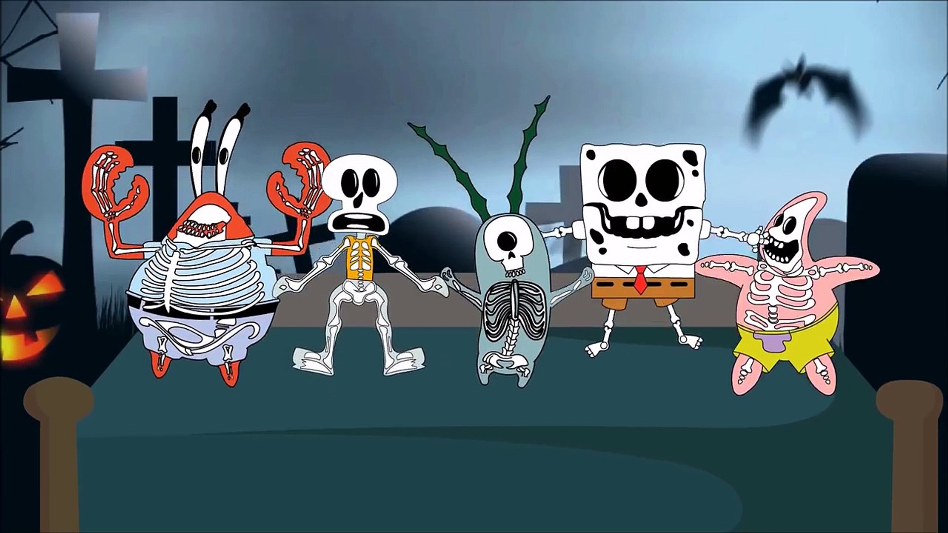 Five Little Skeleton Spongebob 60+ Fictional Skeletons & Cartoon