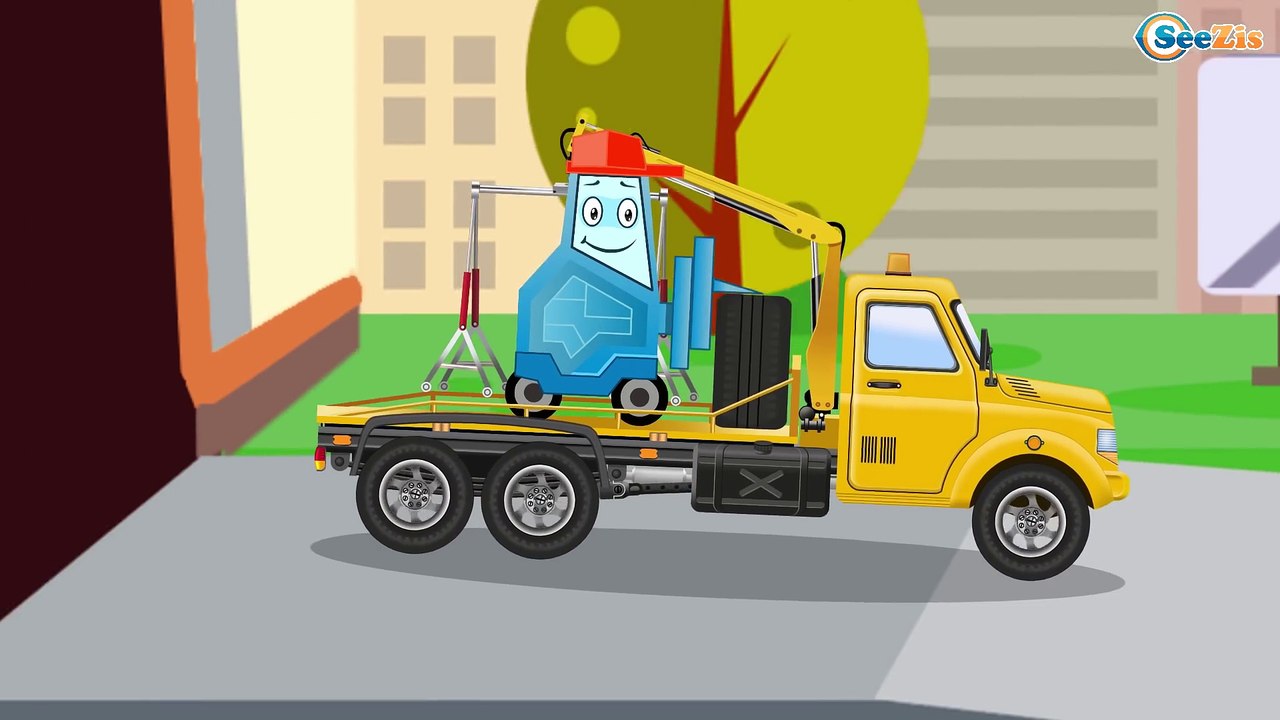 Diggers Cartoons about The Excavator and Construction Trucks! Videos ...