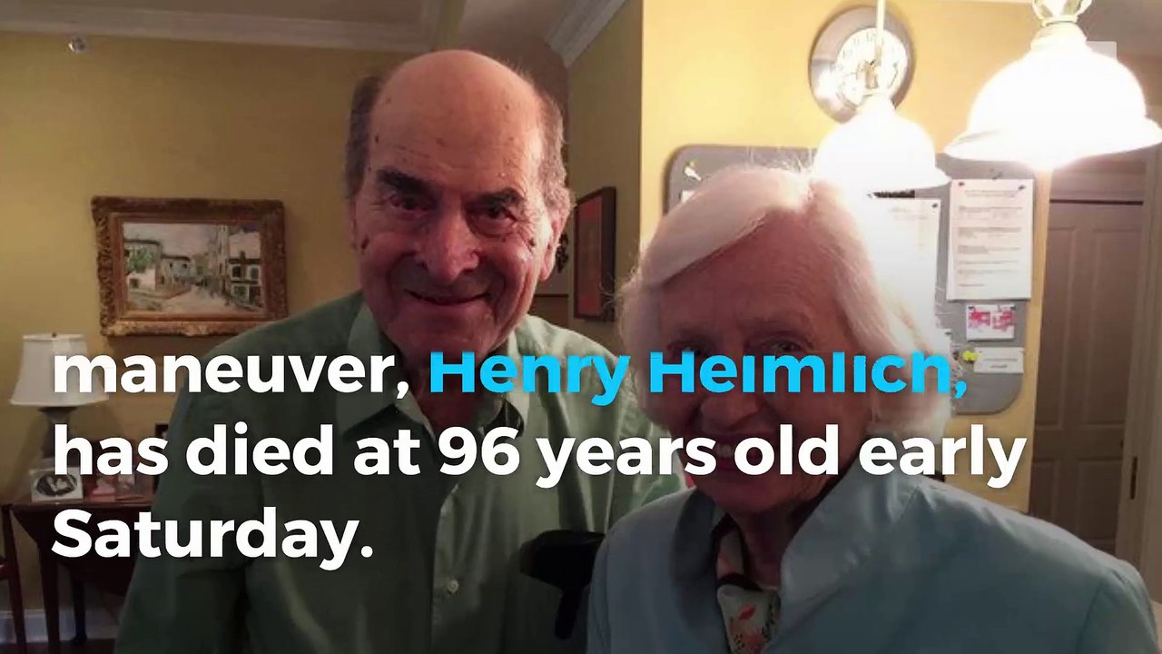 Henry Heimlich, inventor of Heimlich maneuver, dies at 96 - video ...
