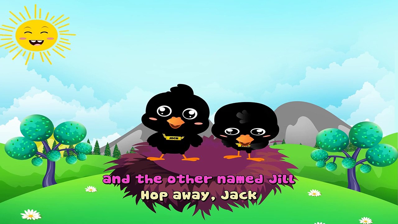 Two Little Blackbirds Sitting On A Hill | Nursery Rhymes Song [Video 4K ...