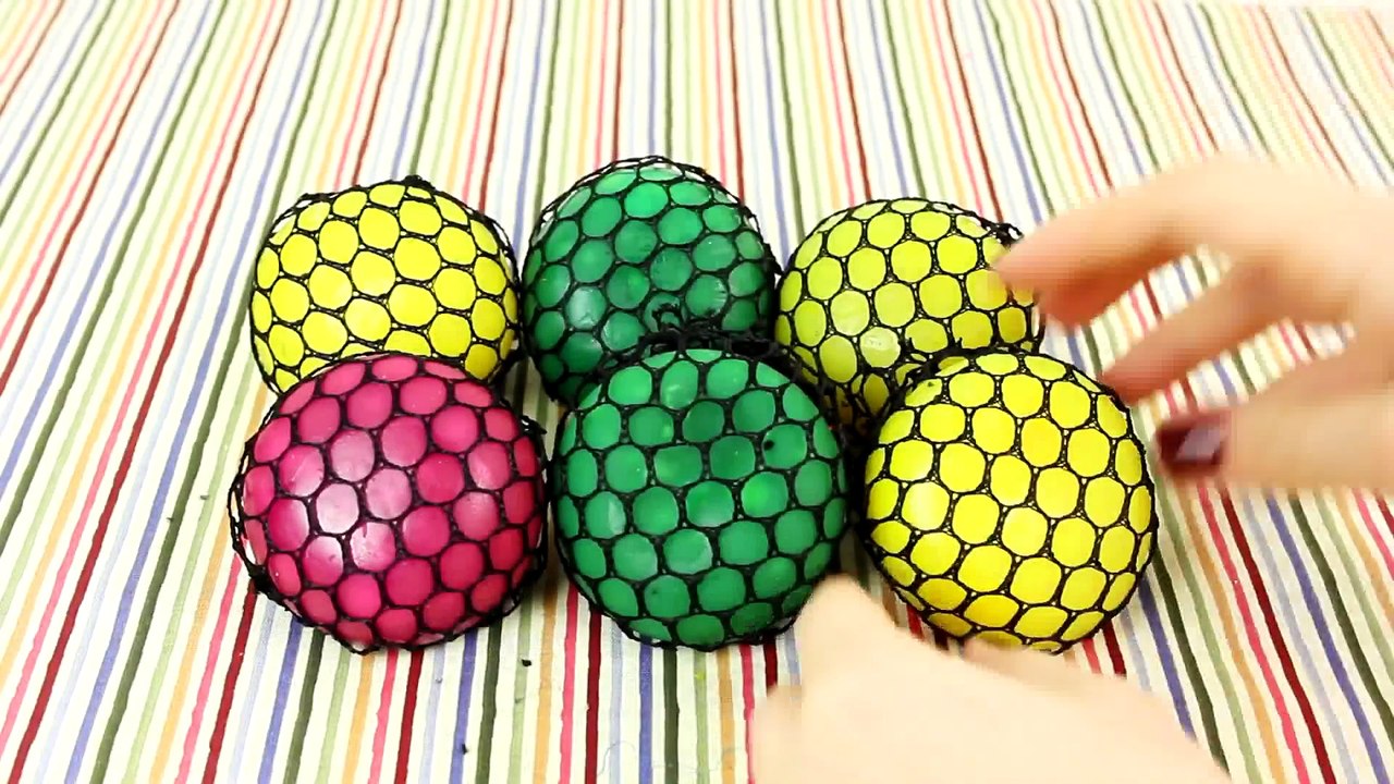 Learn Colors! Squishy Balls for Kids & Children Clay Slime Surprise ...