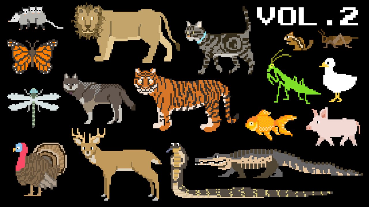 Animals Collection Volume 2 - Farm Animals, Mammals, Pets, Reptiles ...