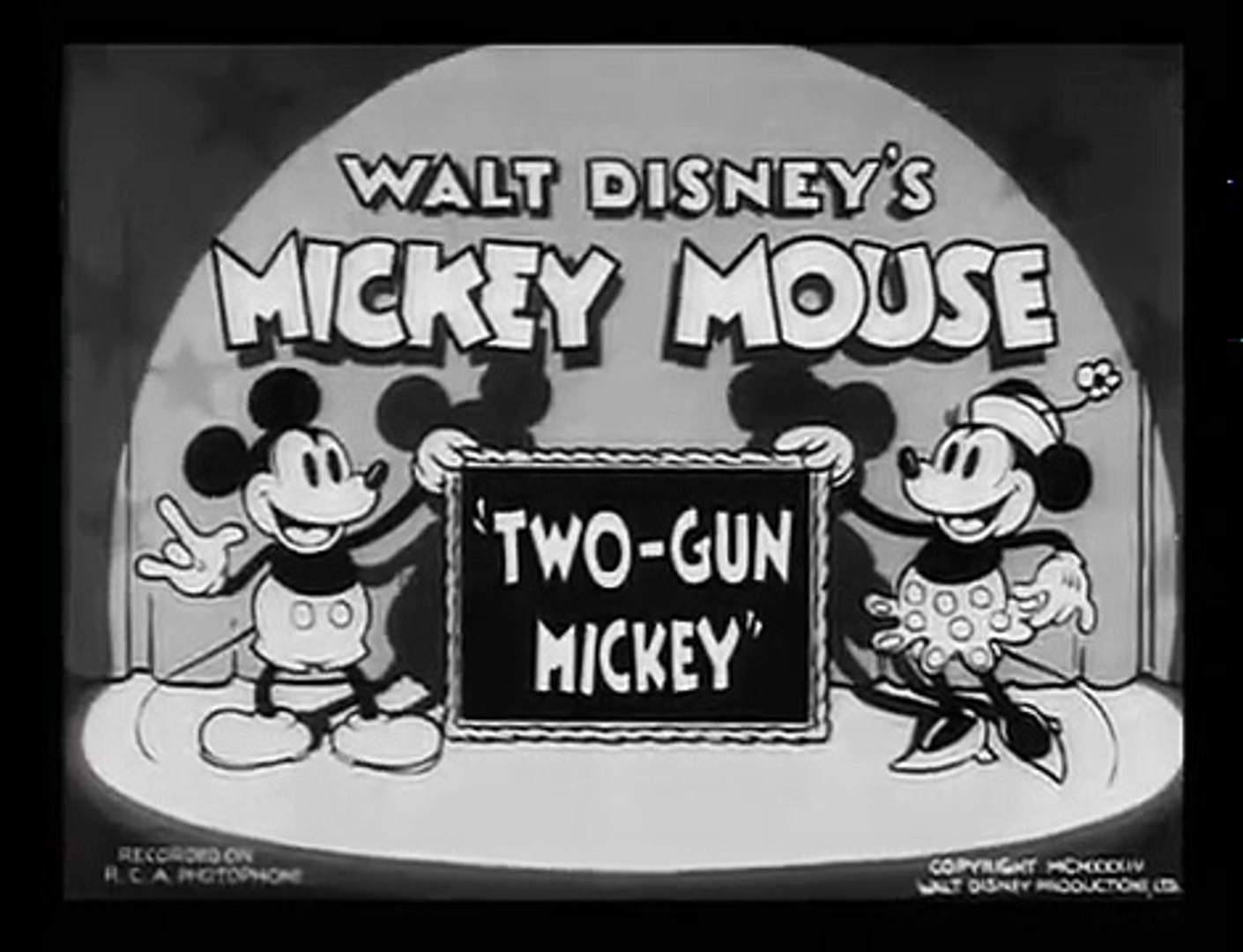 Mickey Mouse With A Gun