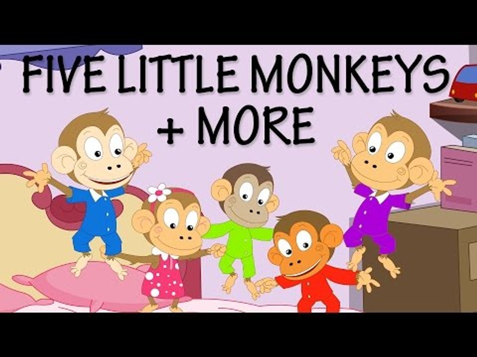 Five little Monkeys | Incy Wincy | Shapes Song | Finger Family | Five ...