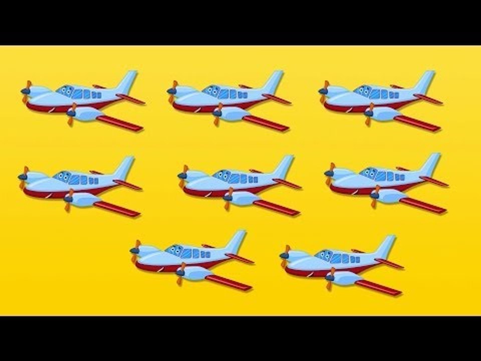 Counting Airplanes | Learn numbers from 1 to 8 - video Dailymotion