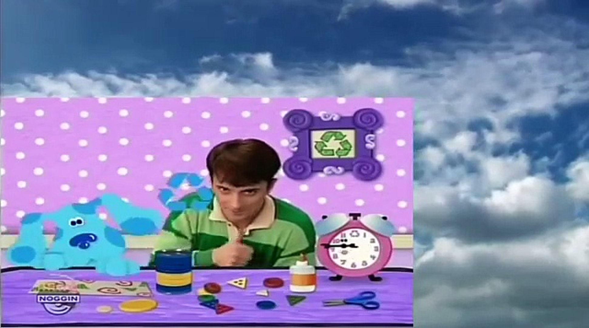 Blues Clues What Does Blue Want To Make Out Of Recycled Things She
