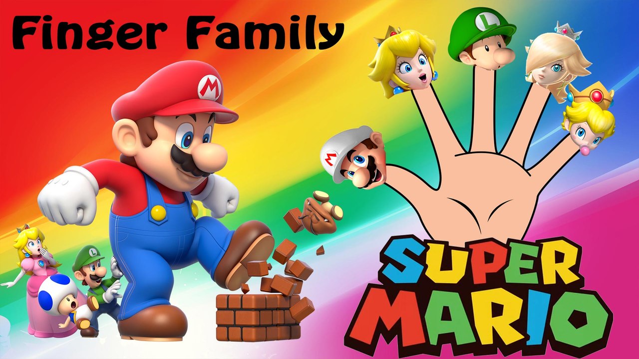 Super Mario Finger Family song-sara kids - فيديو Dailymotion