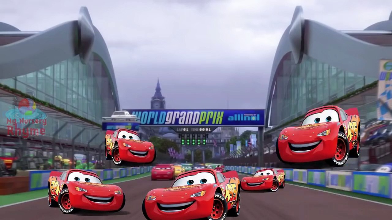 Five Little CARS Jumping on The Bed Nursery Rhyme for children - Vidéo ...