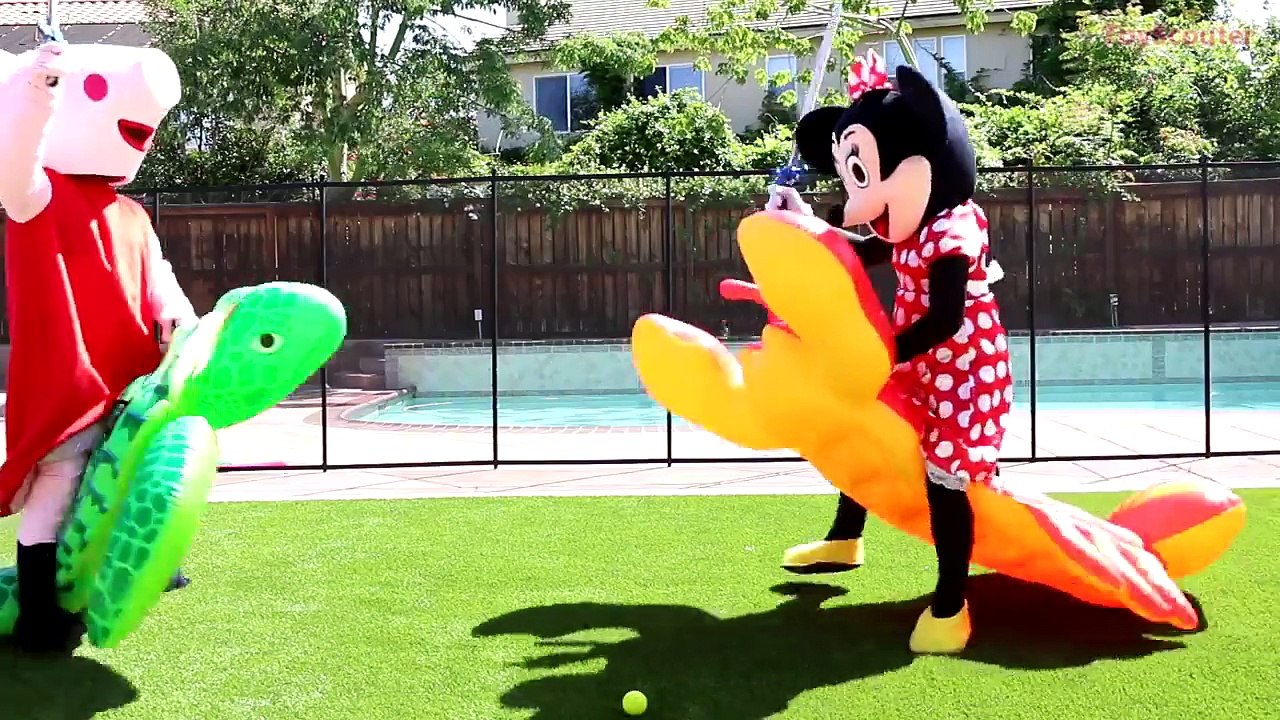 PEPPA PIG KIDNAPPED by BLACK SPIDERMAN w_ Minnie Mouse & Chase - Funny ...