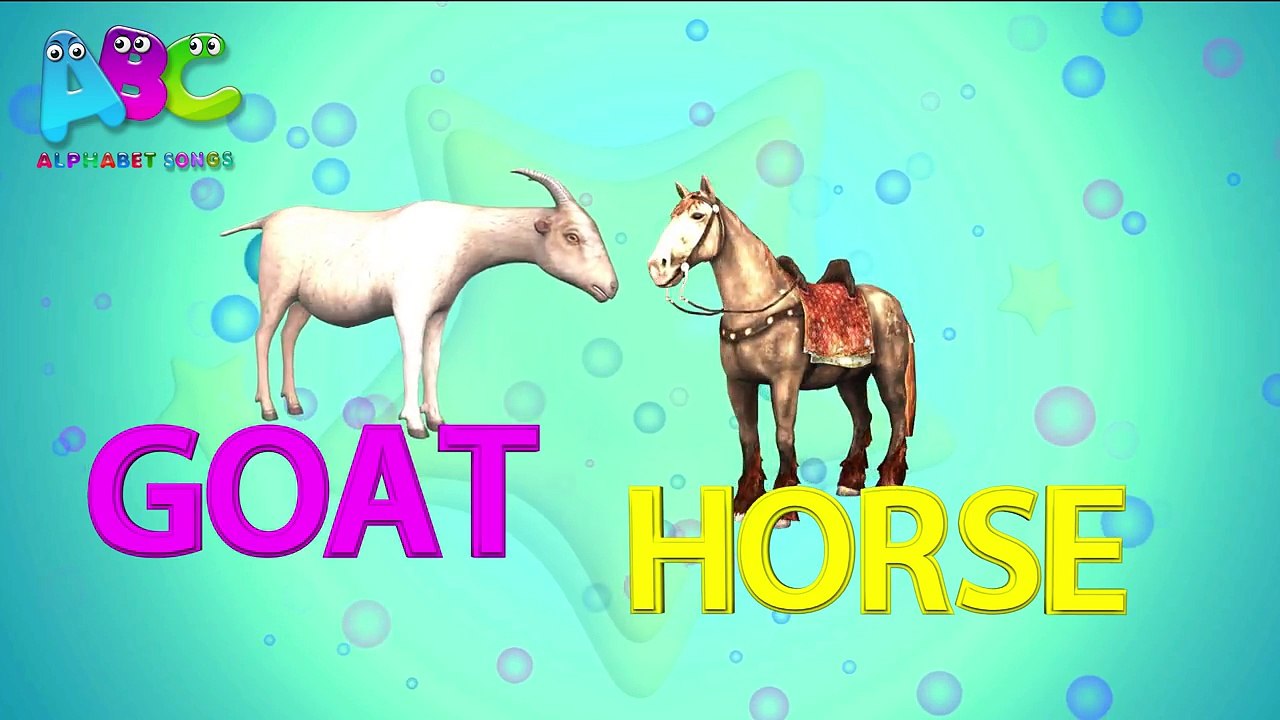 The Animal Alphabet ABC Song _ ABC Animals Alphabet Song _ 3D Nursery ...