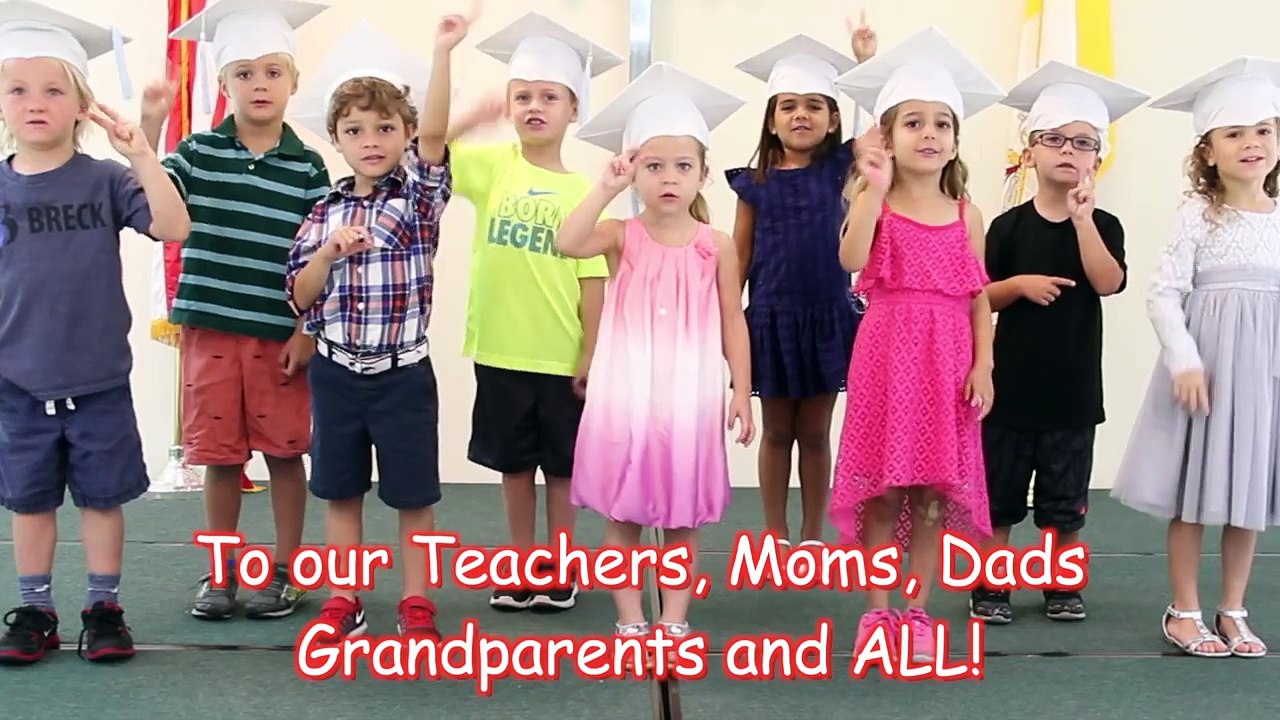 Graduation Song Thank you for kids, children & babies with lyrics ...