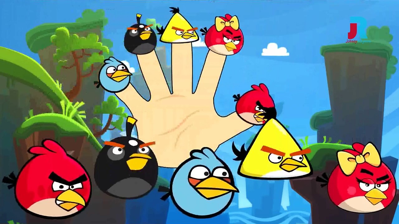 Angry birds Cartoon Finger Family Nursery Rhyme | Cartoon Animation ...