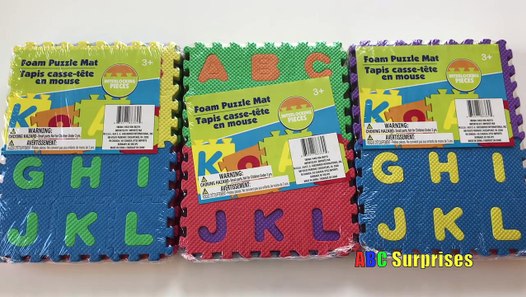 ABC and 123 Alphabet Letter and Number Foam Puzzle Mat Learn ABC How to ...